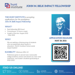 Belk Impact Fellows Social Media Kit - For Current Fellows · The Hunt Institute