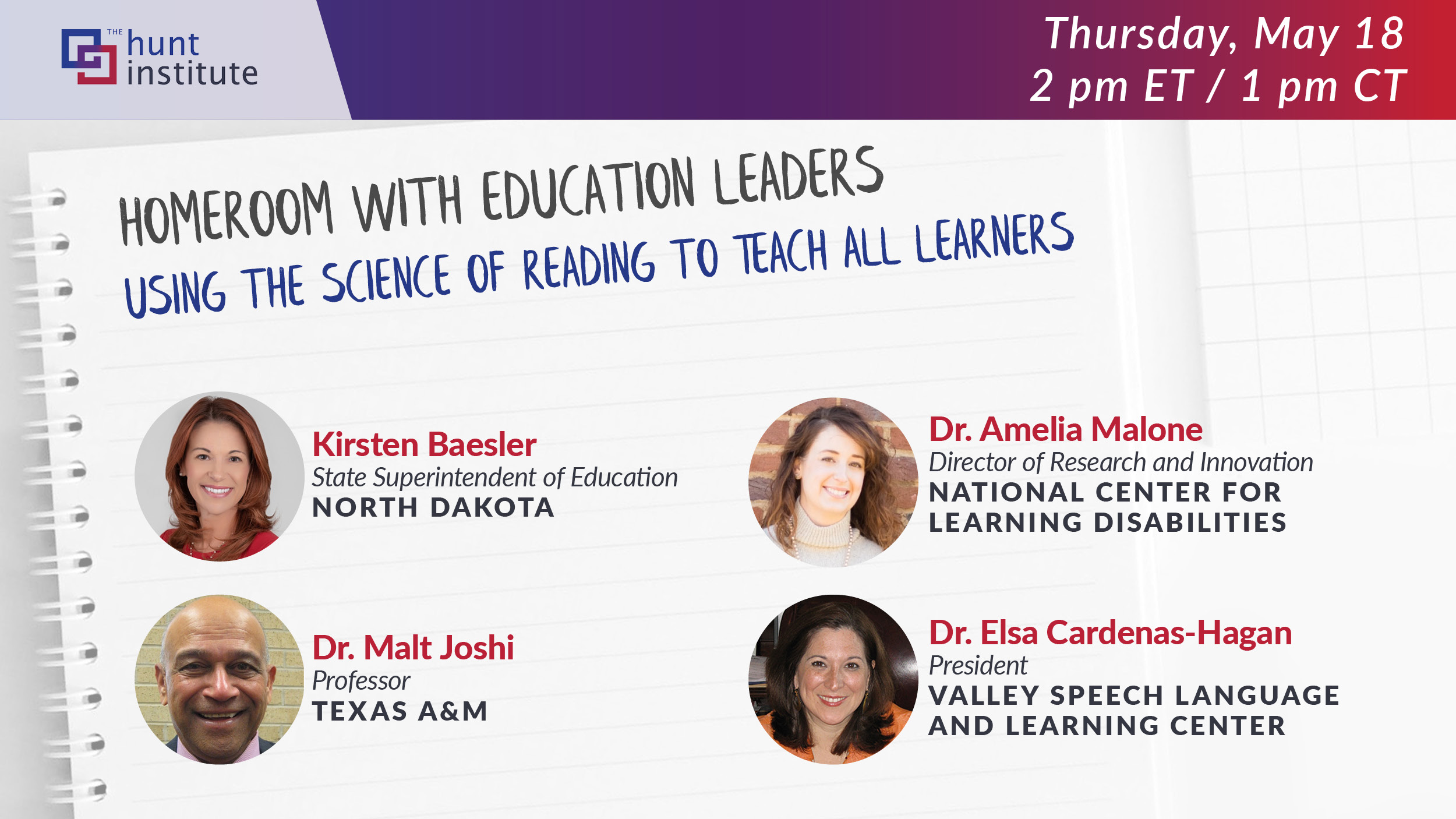 Ed Homeroom Social Media Kit 6/22 · The Hunt Institute