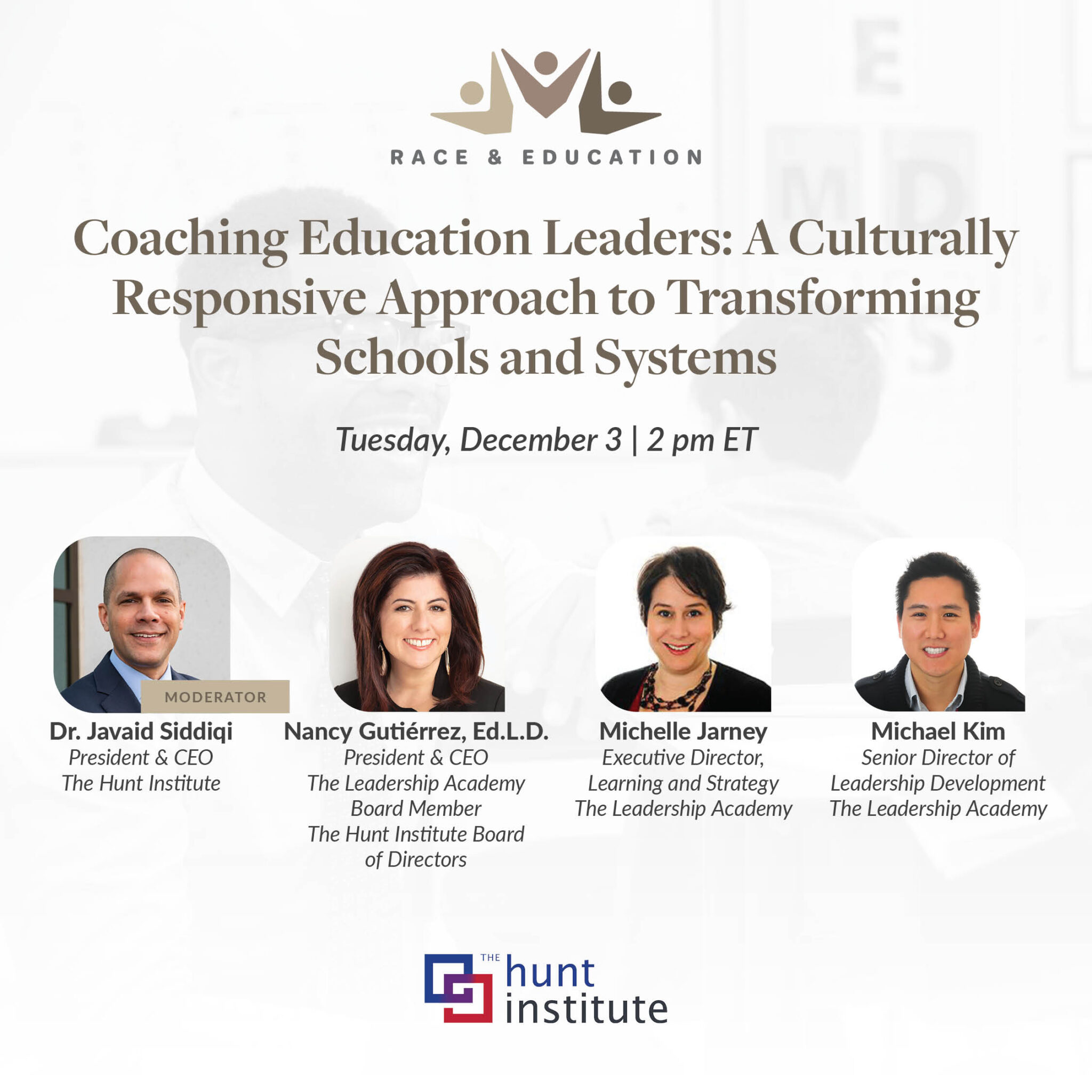 Race and Education Social Media Kit 12/3/2024 · The Hunt Institute