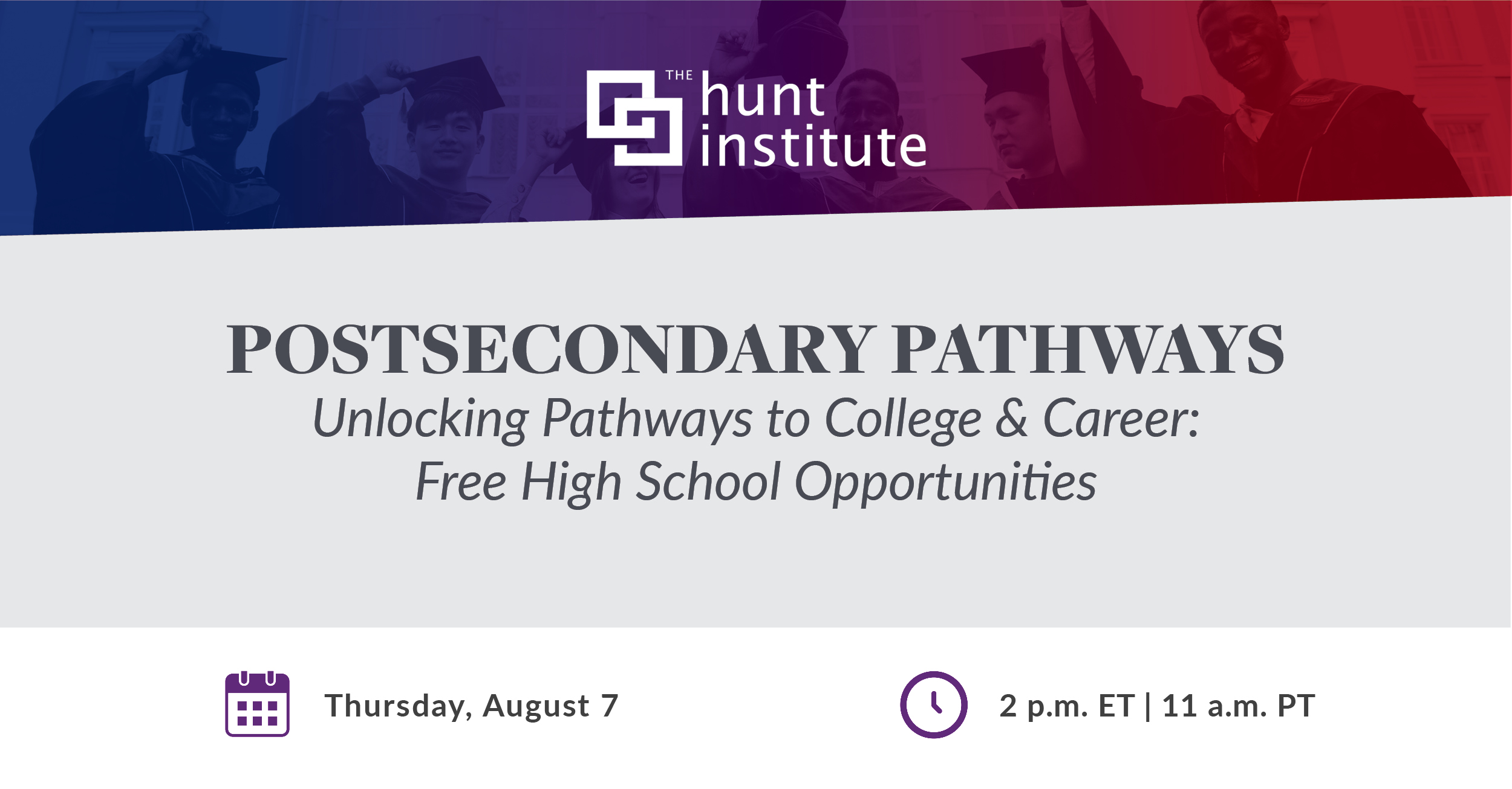 Webinars on Education Policy & Initiatives by The Hunt Institute